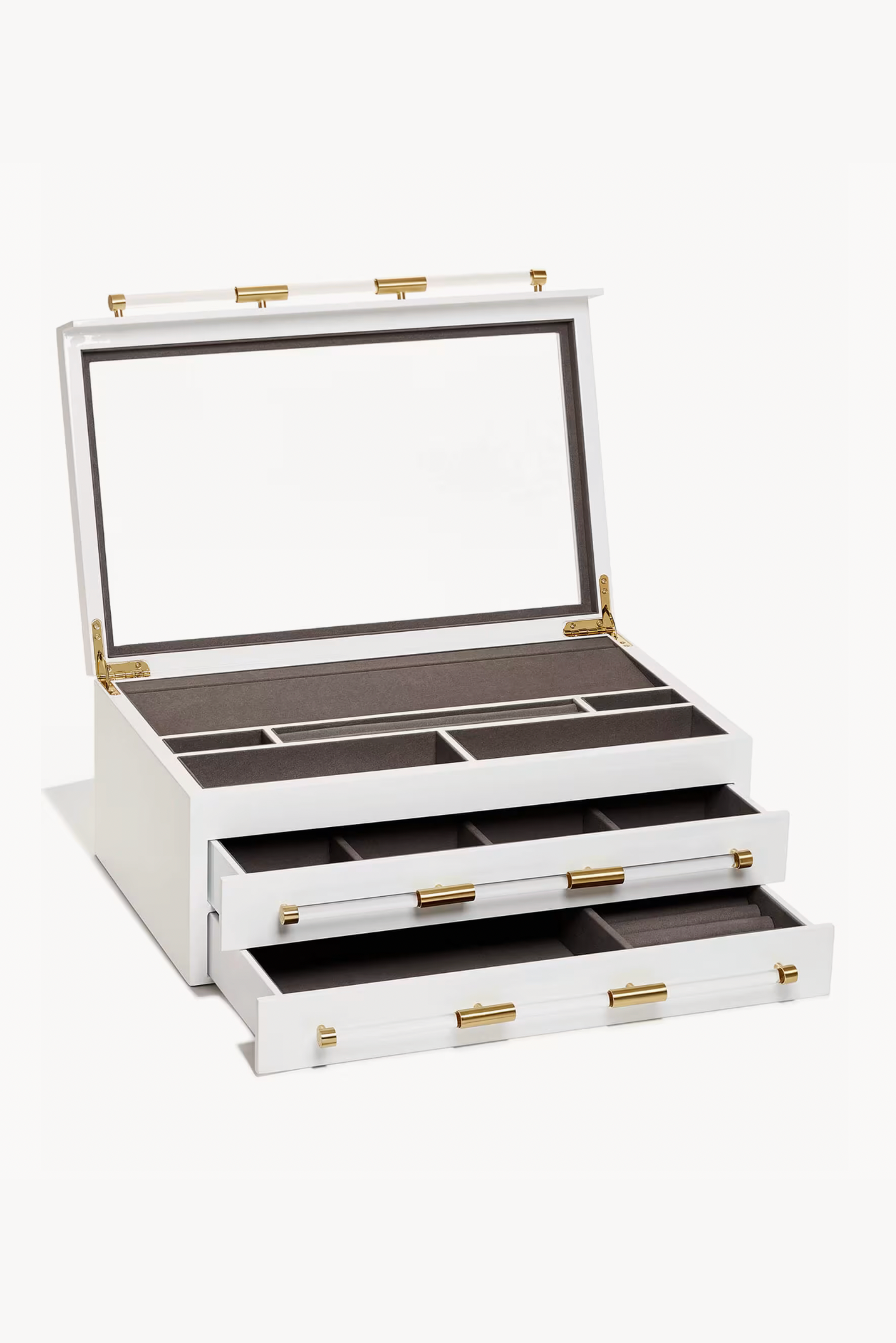 Large White Jewelry Box – Boxwood + Birch